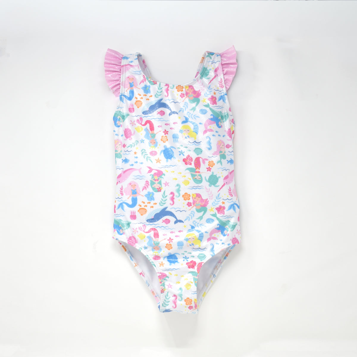 (SS25) UPF 50+ Lili Ruffles & Bow Swimsuit – FlapHappy